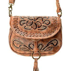 Labrado | Bags | Labrado Leather Wildflower Mini Saddle Handbag | Poshmark